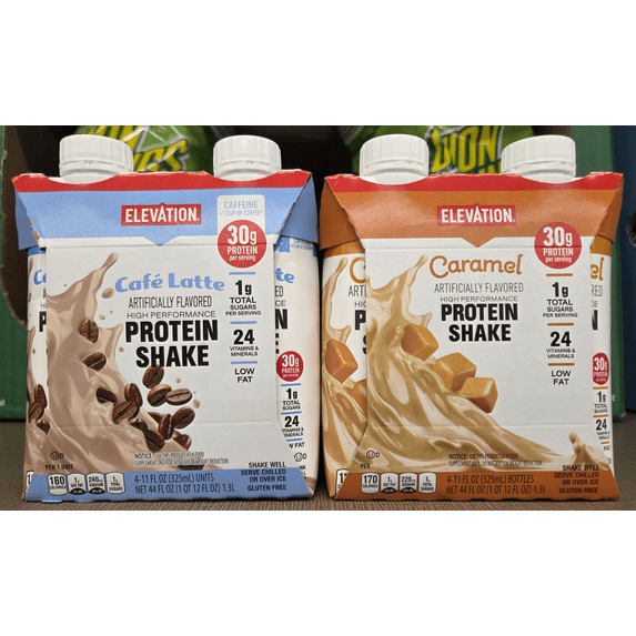 Elevation Drink Mix Milk Shake Café Latte & Caramel 44fl oz 1.3 litter ...