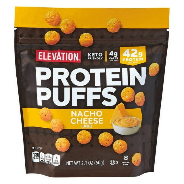 Elevation Nacho Cheese Protein Puffs, 2.1 oz - Walmart.com