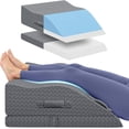 Elevation Pillows for Leg After Surgery, Memory Foam Adjustable Wedge ...