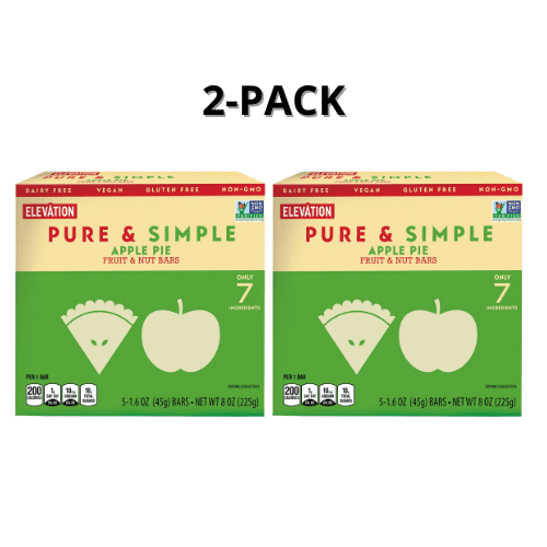 Elevation Pure & Simple Apple Pie Fruit & Nut Bars 2-Pack 8 oz ...