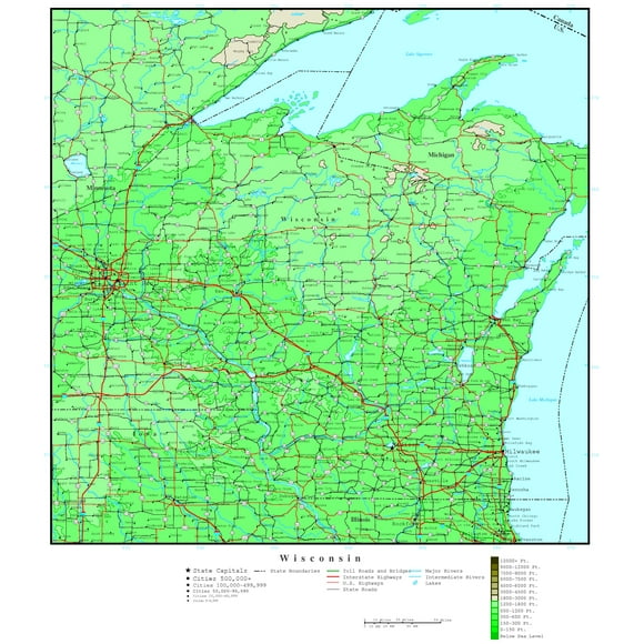 Wisconsin Map