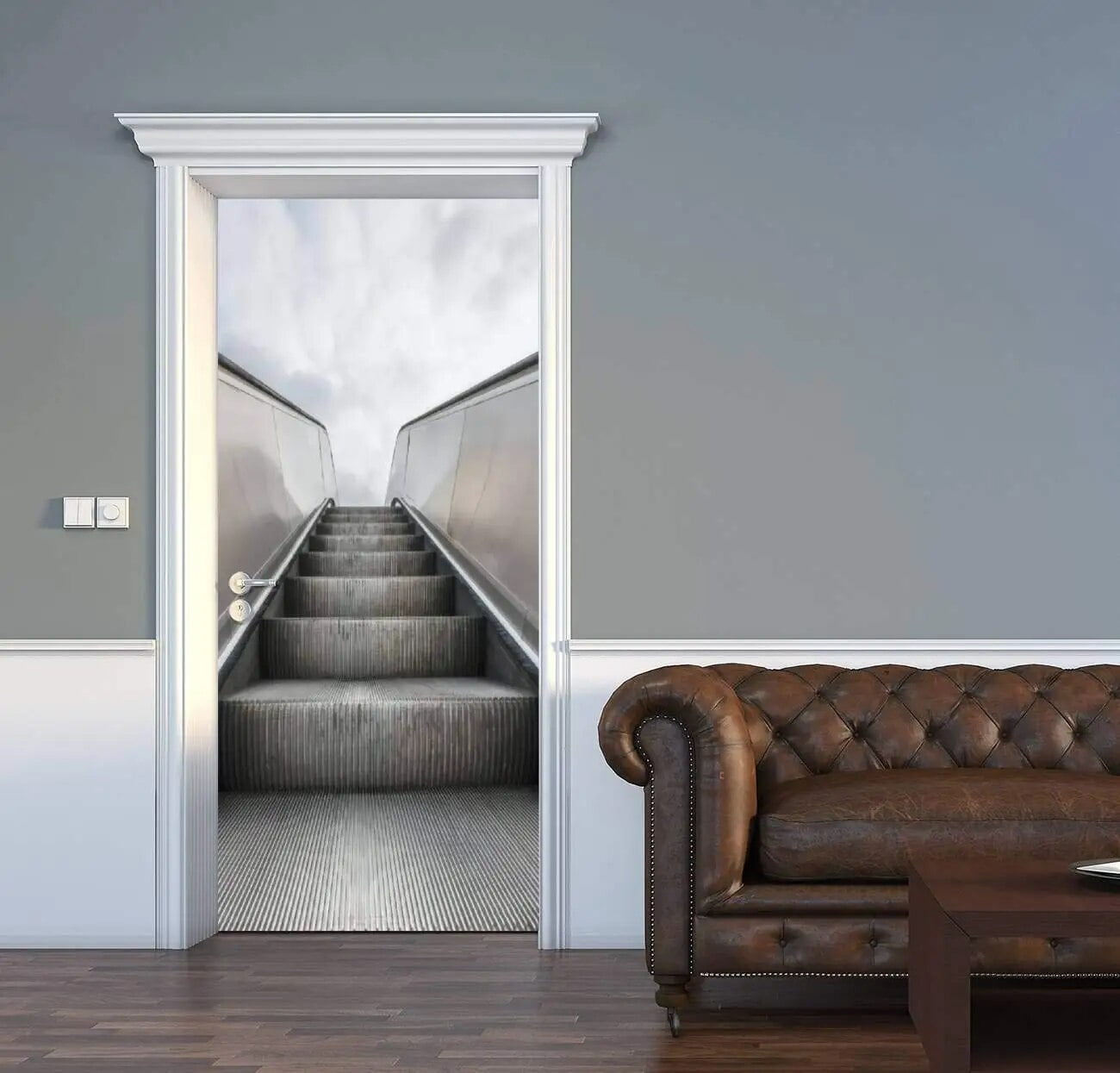 Elevator Buttons Panel with Brushed Metal Texture Background Door ...