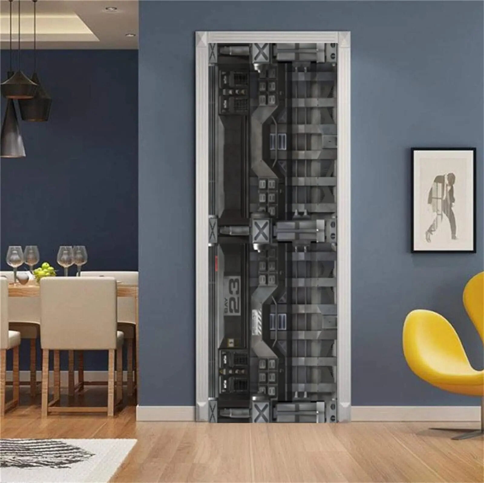 Elevator Buttons Panel with Brushed Metal Texture Background Door ...