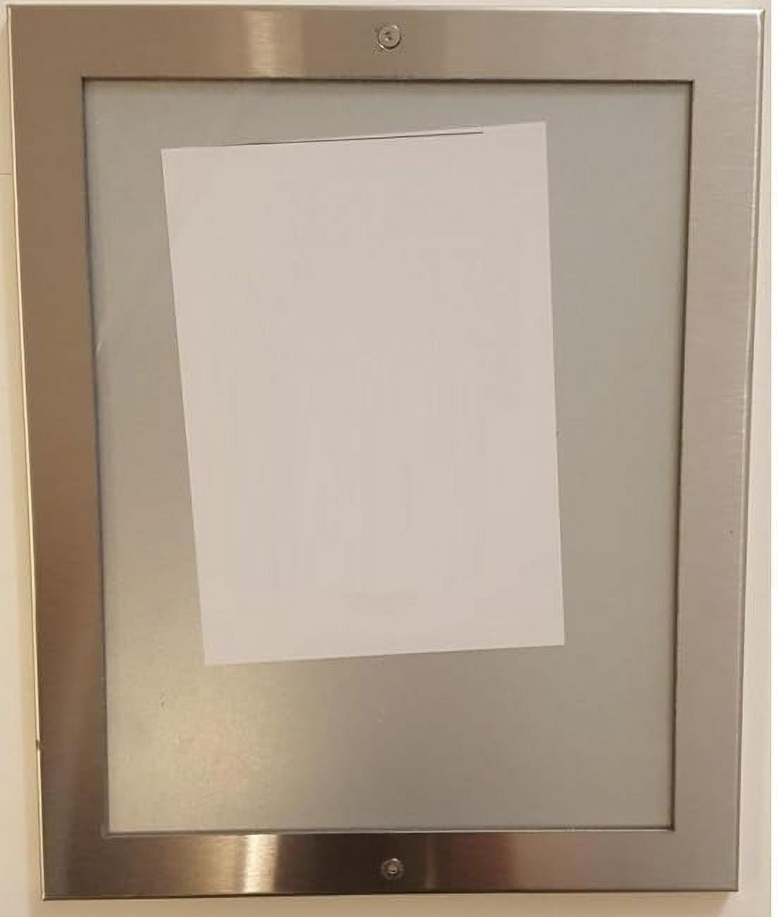 Elevator Certificate Frame 5X7 Stainless Steel Lockable Stainless Steel ...