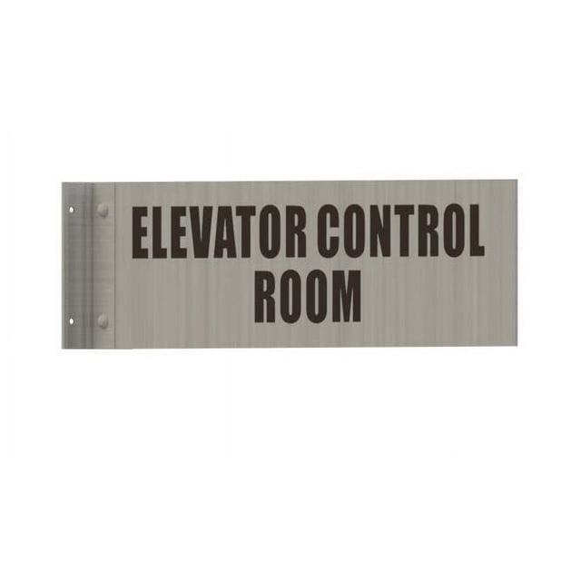 Elevator Control Room Sign-Two-Sided/Double Sided Projecting, Corridor ...