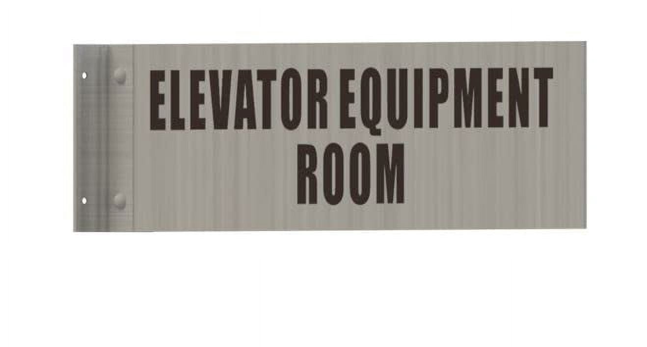 Elevator Equipment Room Sign -Two-Sided/Double Sided Projecting ...