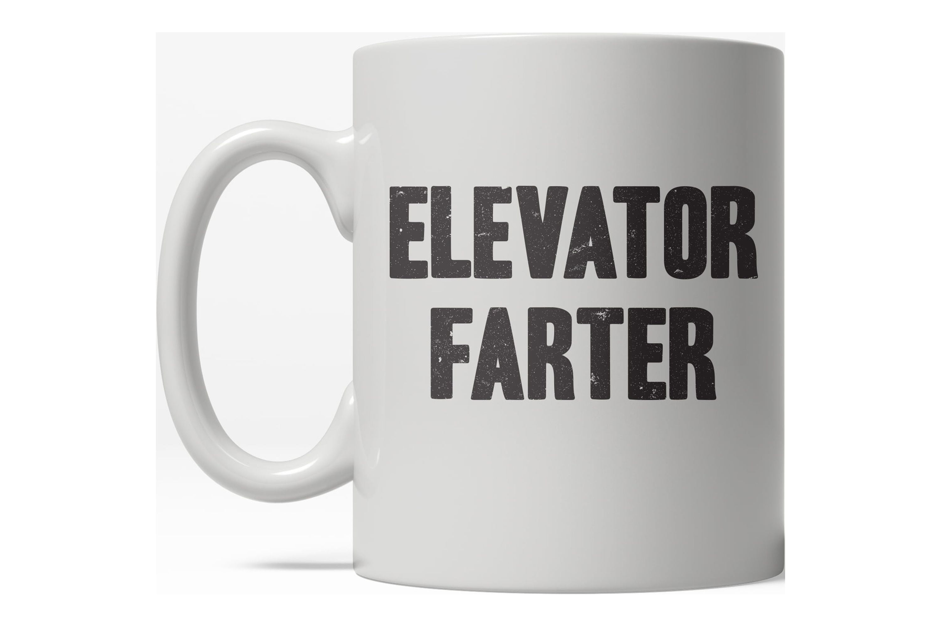 Elevator Farter Funny Gross Farting Bathroom Humor Ceramic Coffee ...