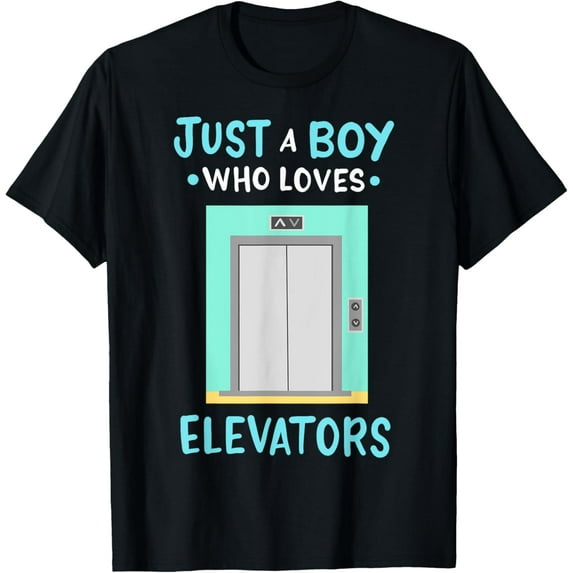 Elevator Just a Boy Who Loves Elevators T-Shirt - Walmart.com
