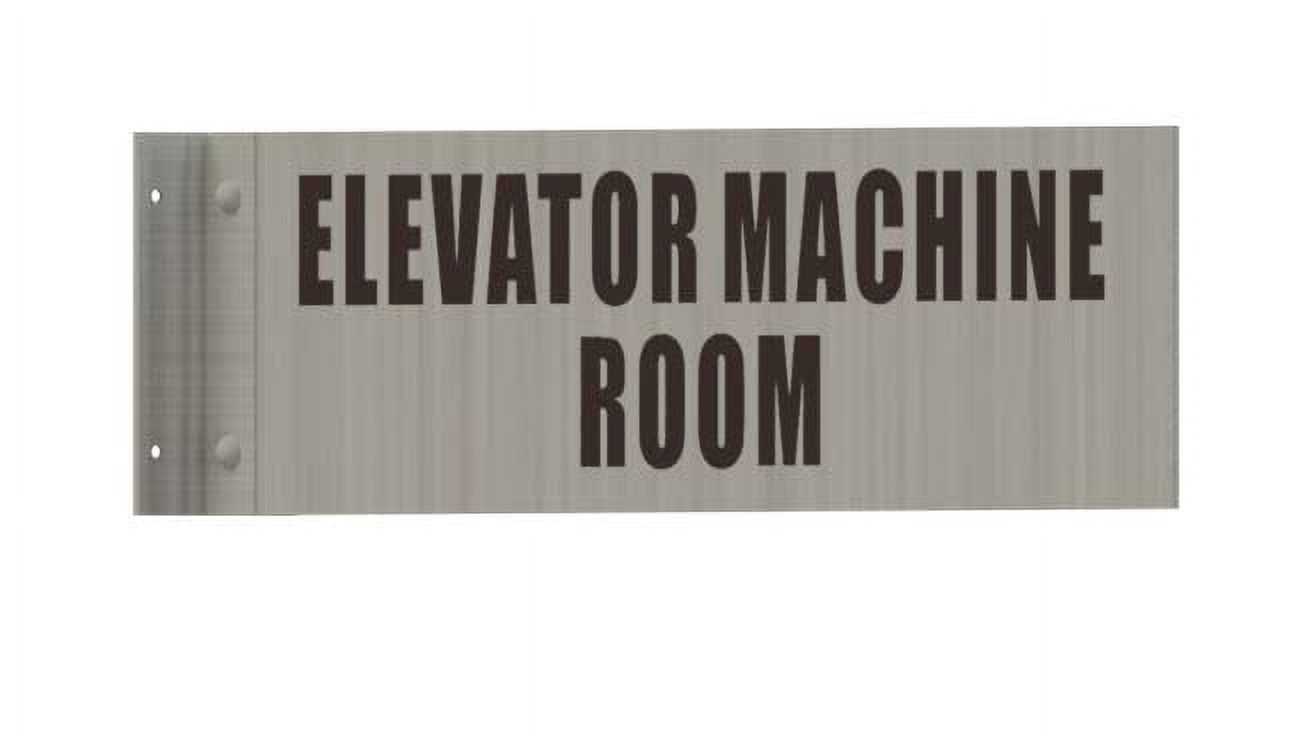 Elevator Machine Room Sign-Two-Sided/Double Sided Projecting, Corridor ...