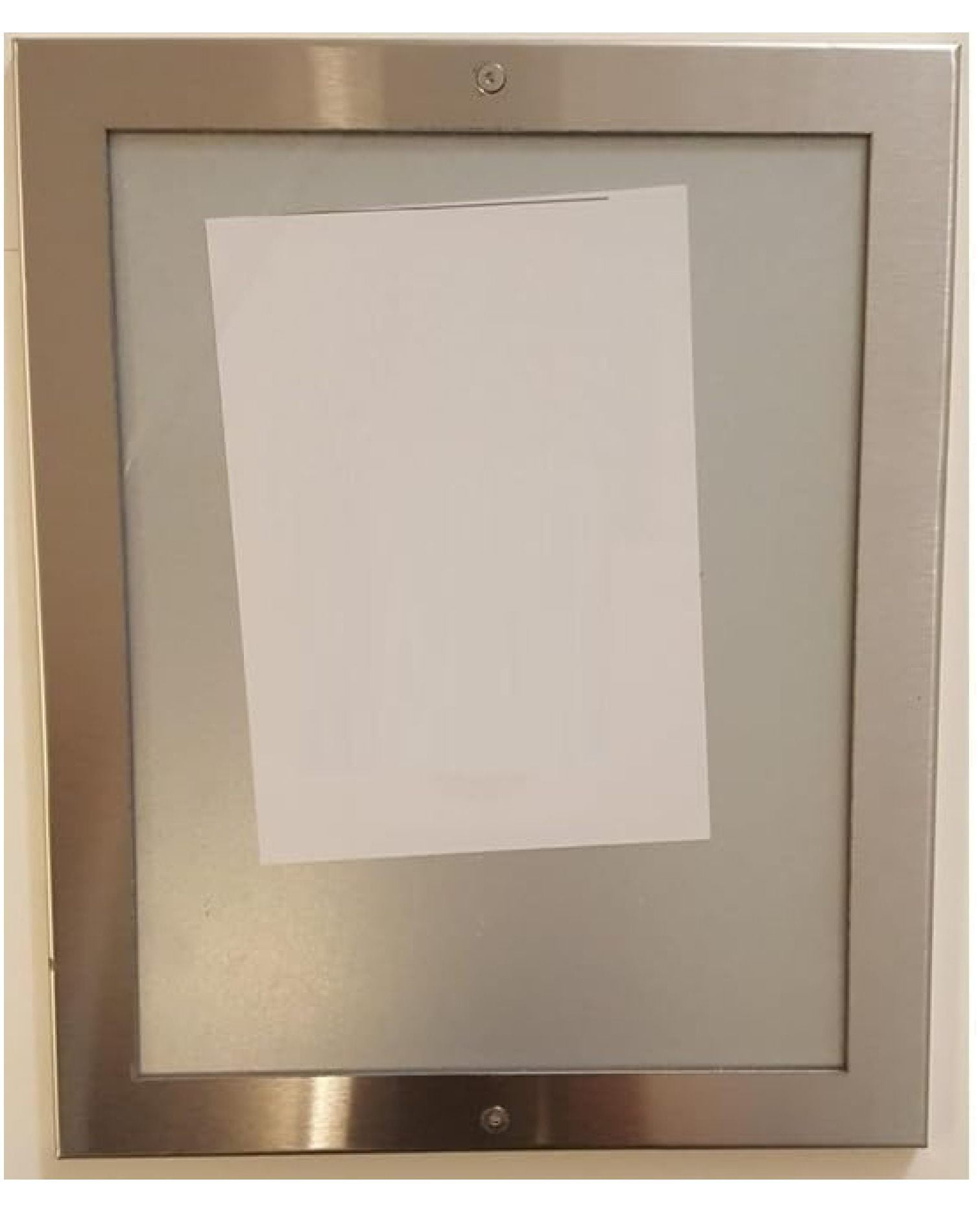 Elevator Permit Frame 5X7 Inch Lockable Stainless Steel Frame With Anti ...