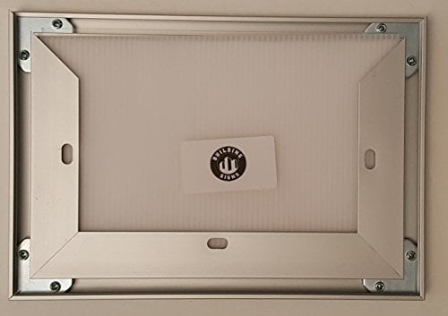 Elevator Permit Frame 8.5 x 5.5 (Heavy Duty - Aluminum) - Walmart.com