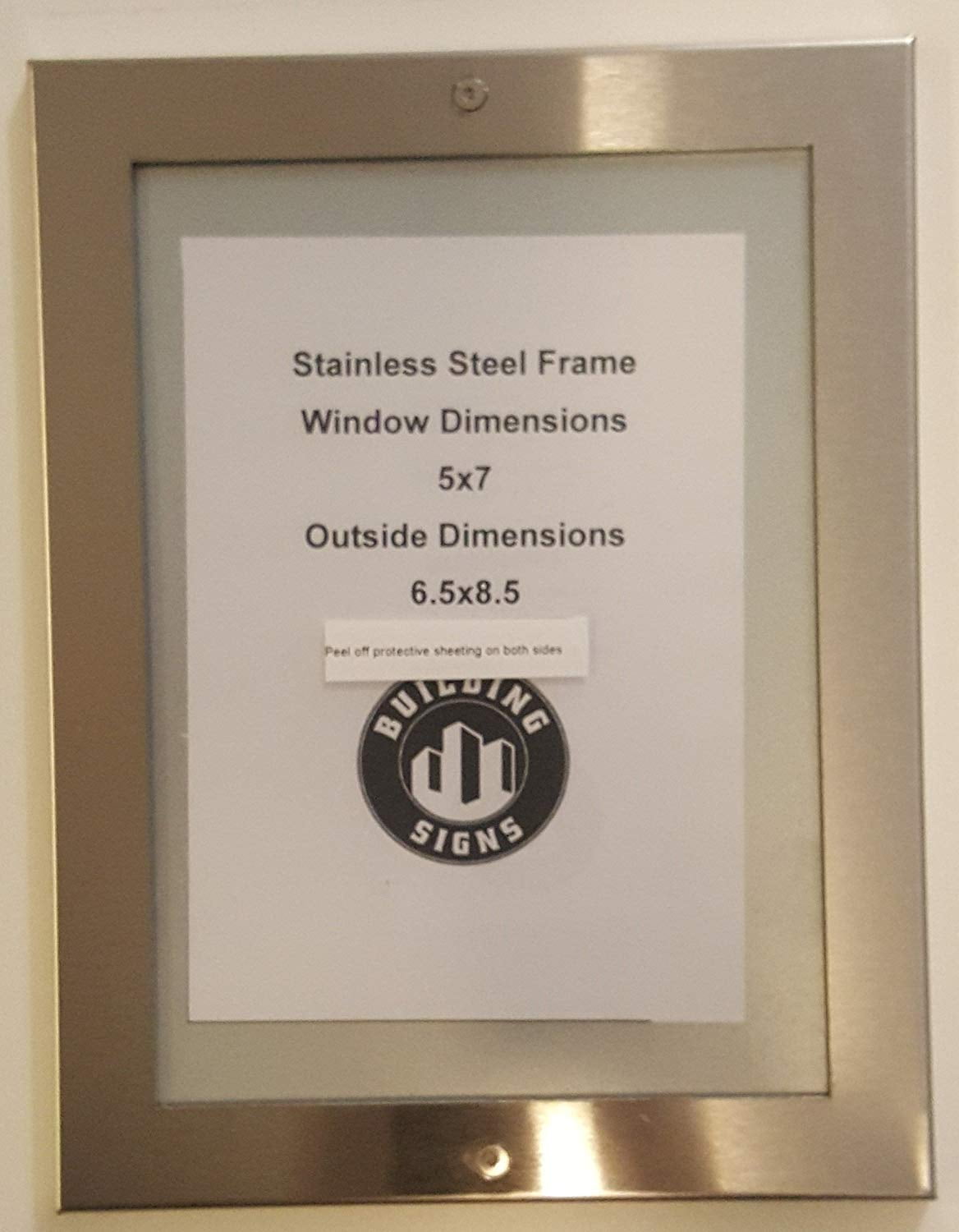 Stainless Steel 5x7 Elevator Certificate/Inspection Permit Frame or ...