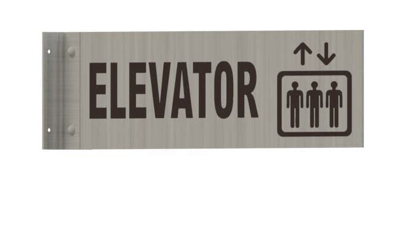 Elevator -Two-Sided/Double Sided Projecting, Corridor and Hallway Sign ...