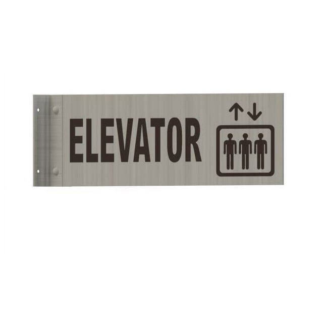 Elevator -Two-Sided/Double Sided Projecting, Corridor and Hallway Sign ...