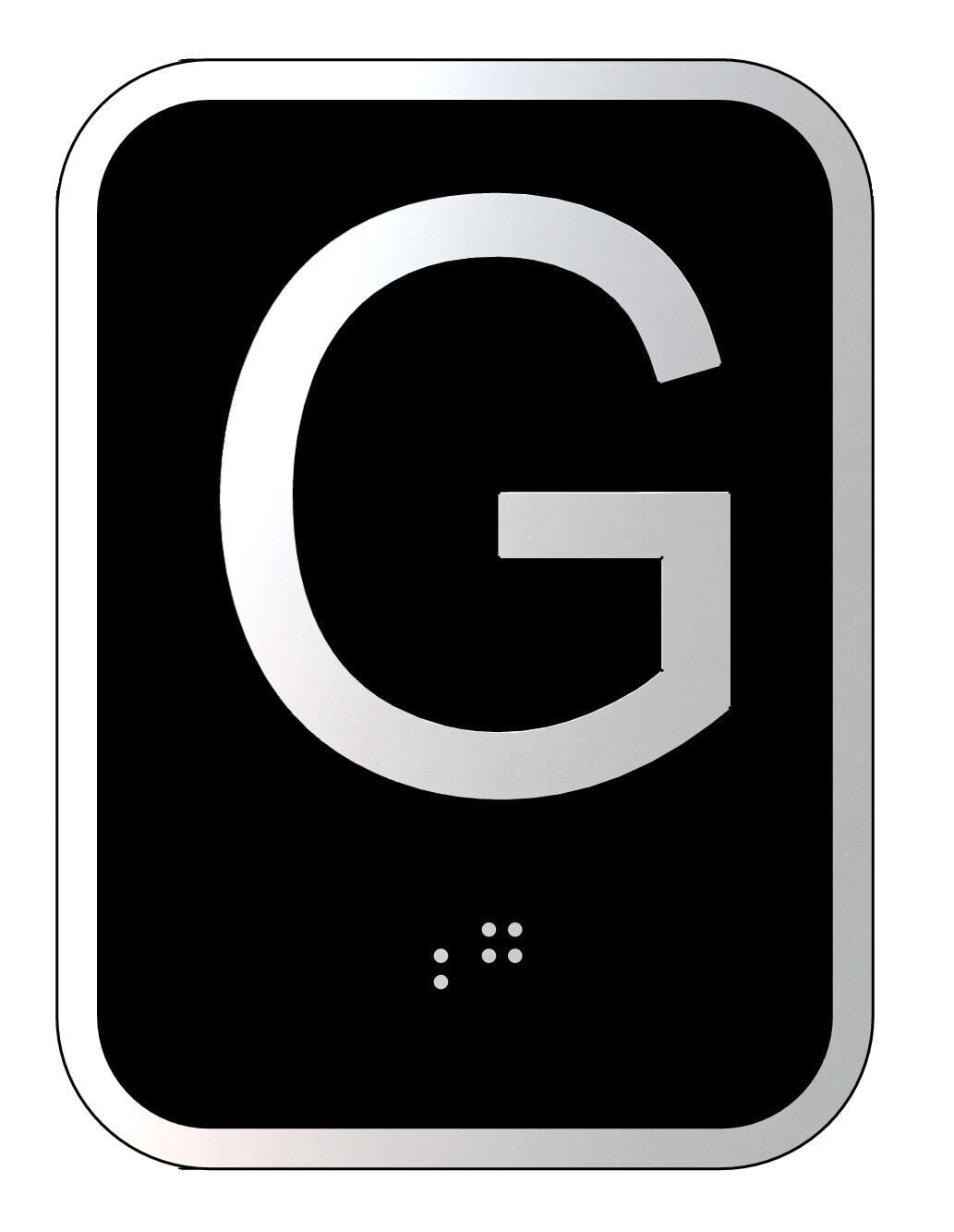 Elevator floor number C sign- Elevator Jamb Plate G ( 3x4, cast Iron ...