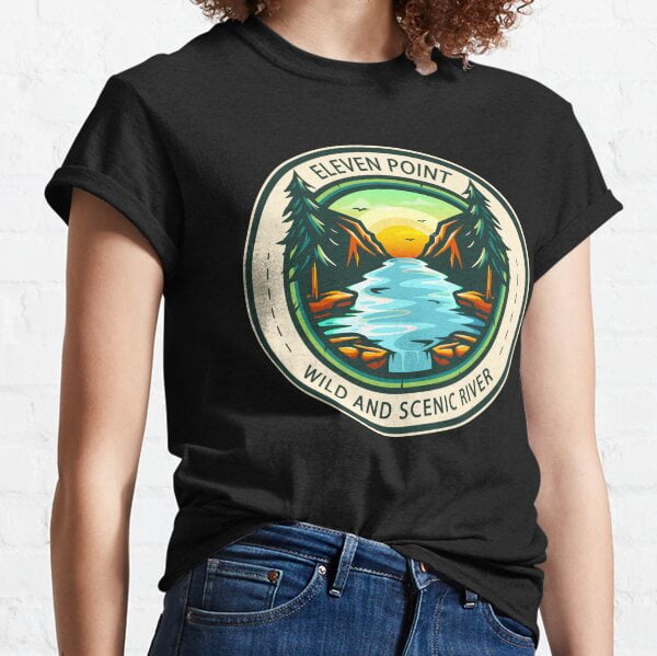 Eleven Point National Wild And Scenic River Badge Classic T-shirt ...