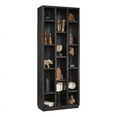 Eleven Shelf Open Storage Wood Bookcase Curio in Dark Brown by Pulaski ...