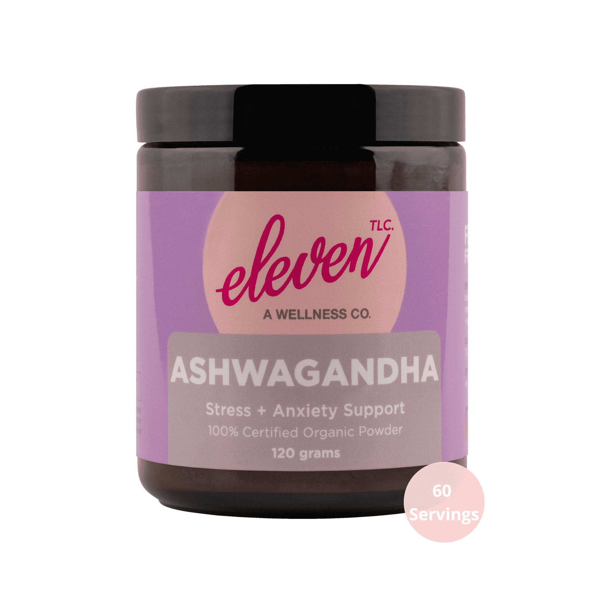 Eleven TLC, Organic Ashwagandha Powder - Stress + Adrenal Health 120 G ...