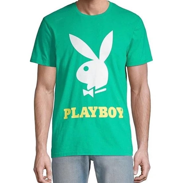 Elevenparis Mens Lummer Playboy Graphic T-Shirt, Green, Large - Walmart ...