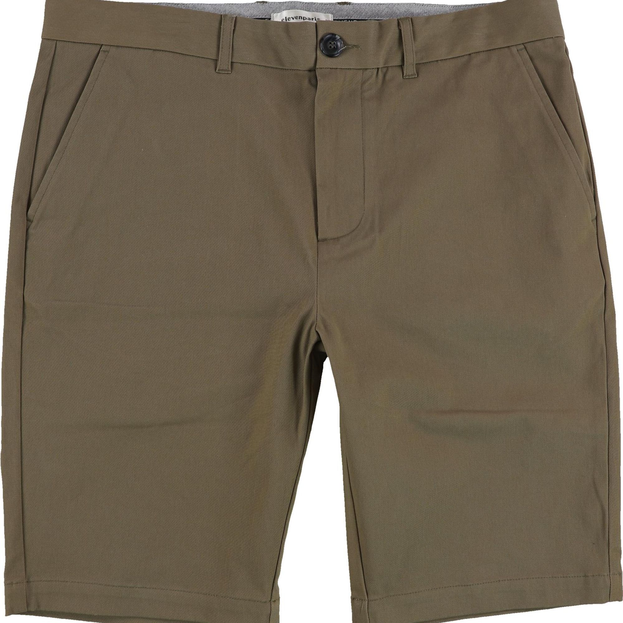 Elevenparis Mens Stretch Cotton Dress Chino Shorts, Brown, 32 - Walmart.com