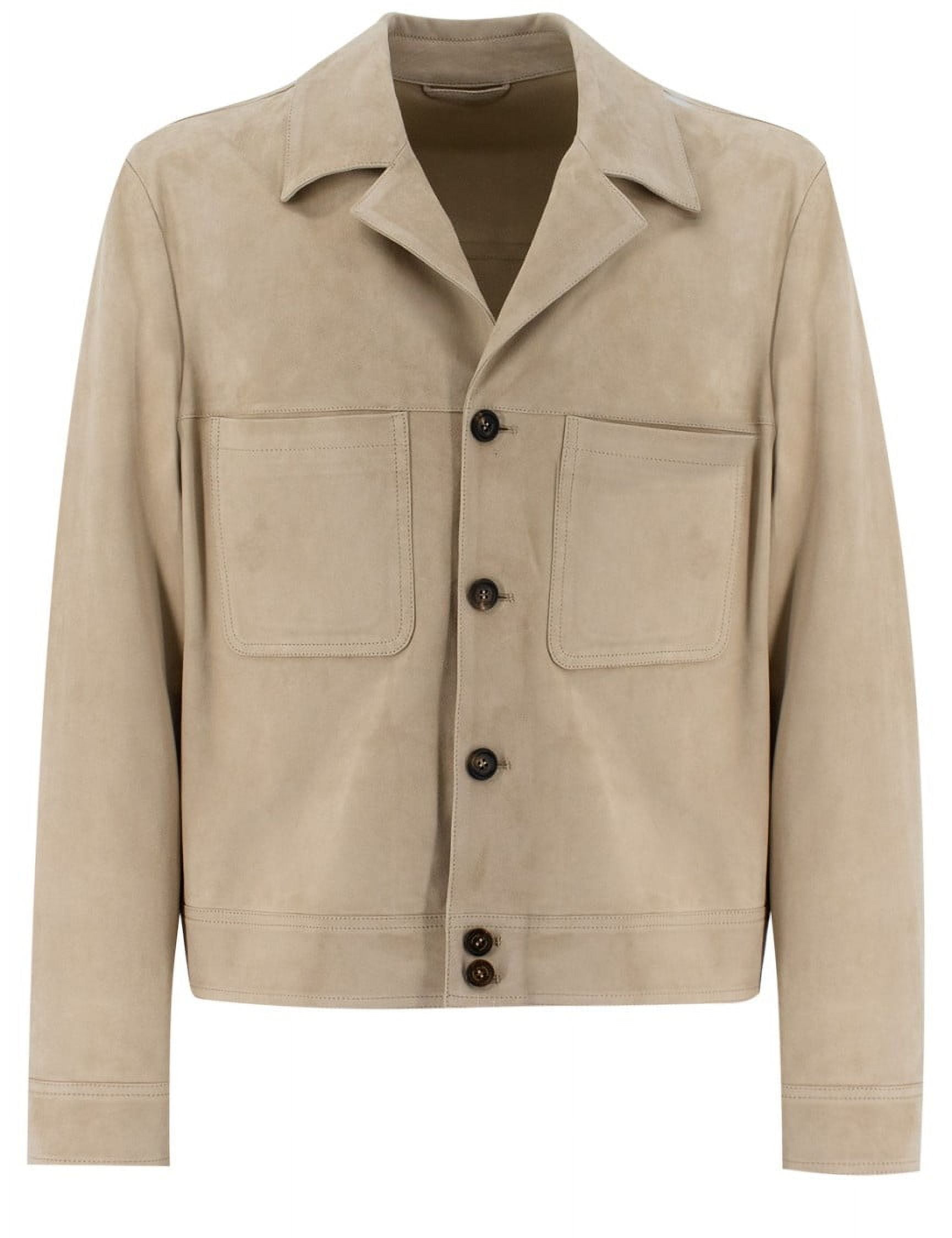 Eleventy Man Single-Breasted Soft Leather Jacket Neutrals Sizes IT 34-64 - Walmart.com