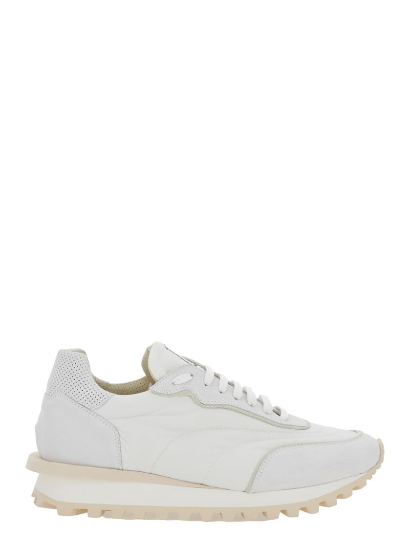 Eleventy Men's White Suede And Tech Fabric Sneakers White Sizes IT 34 ...