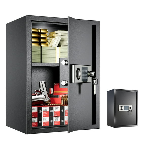 Elevon 1.9 Cu Ft Home Security Safe, Digital Lock Box for Cash, Jewelry ...