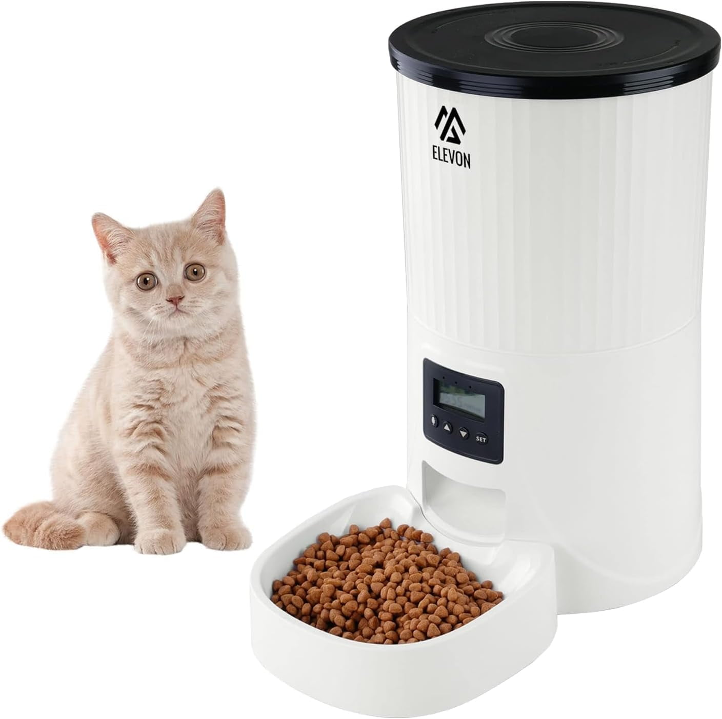 Elevon 4L Automatic Cat and Dog Feeder – Smart Food Dispenser with ...