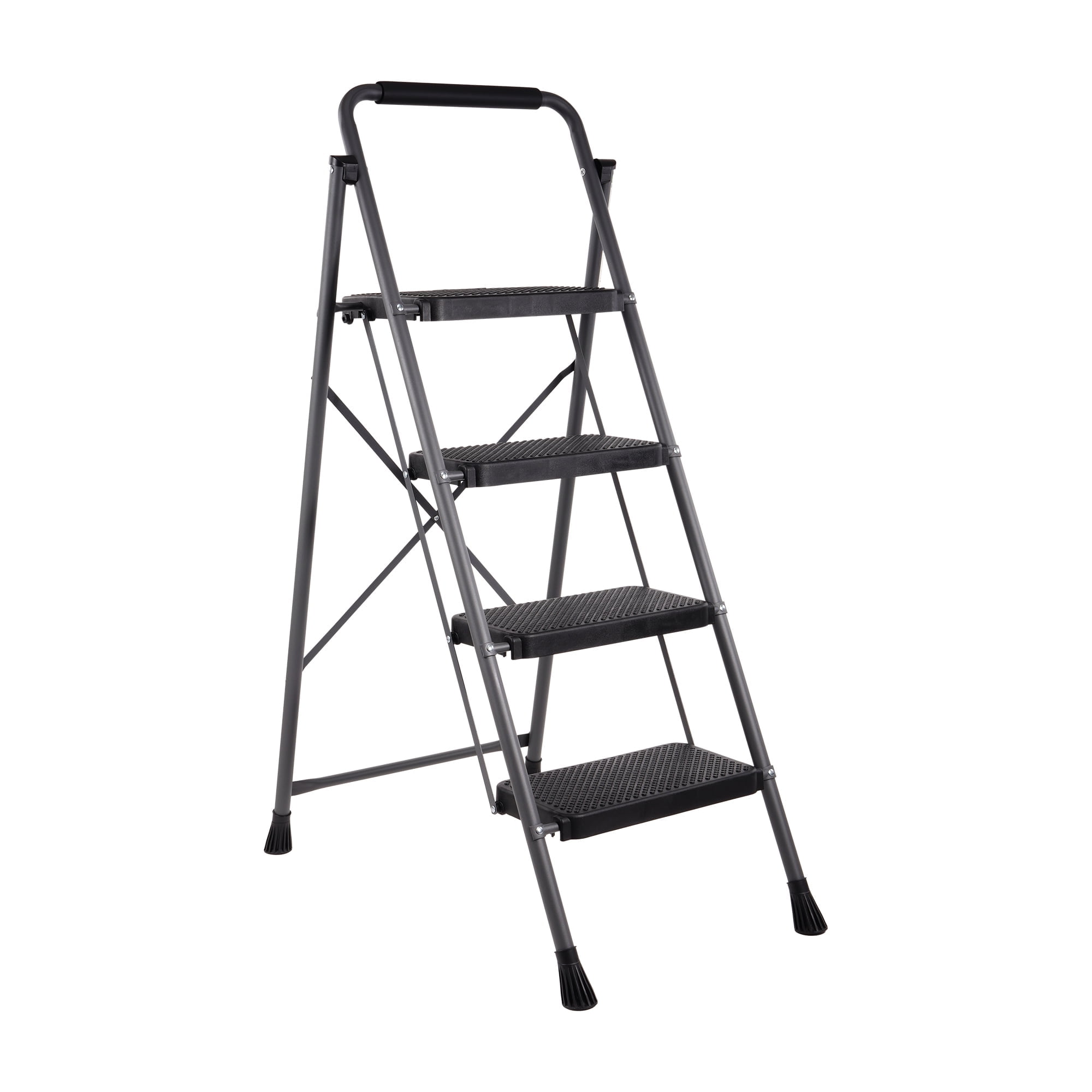 Elevon Collapsible 4-Step Stool, Anti-Slip Pedal, 330lbs Steel Ladder ...