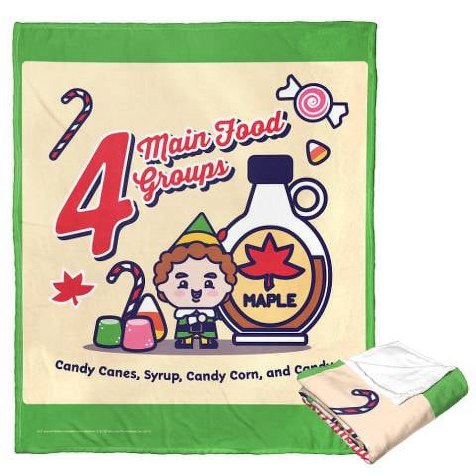 Elf 4 Main Food Groups Cartoon Warner Bros Kids Silk Touch Throw ...