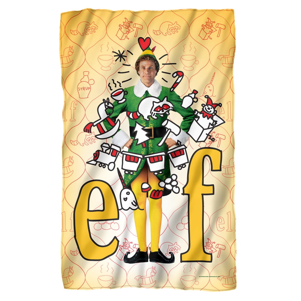 Elf Blanket, 36"x58", Buddy Doodles, Fleece Blanket - Walmart.com