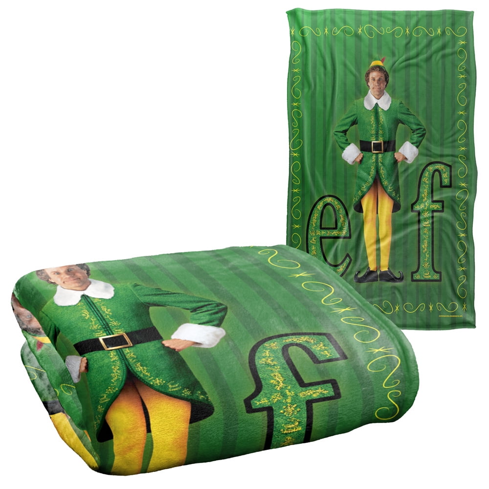 Elf Buddy The Elf Christmas Fleece Throw Blanket, Super Soft, Silky ...
