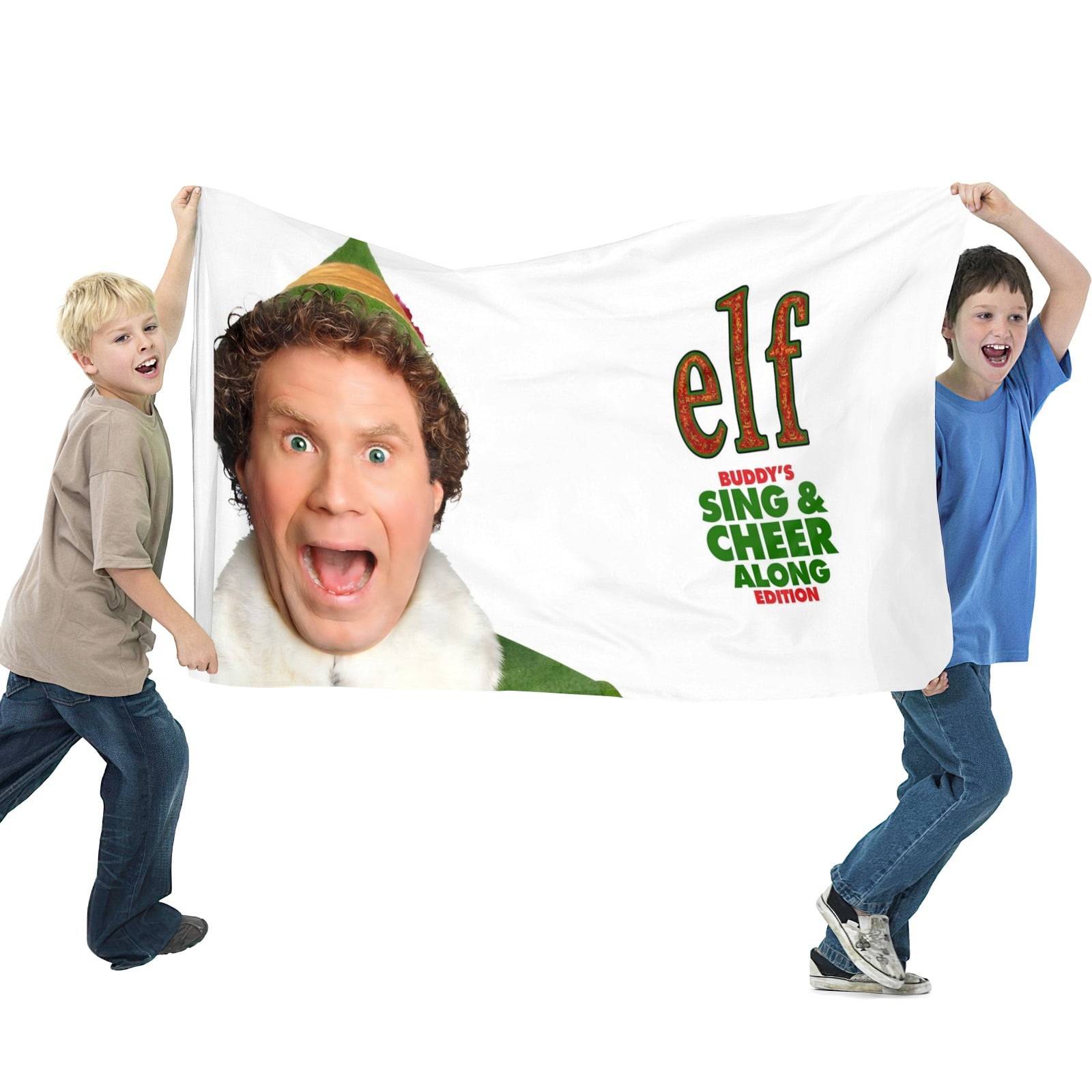 Elf Buddy's Sing-themed Printed Flag Perfect gift for fans, friends ...