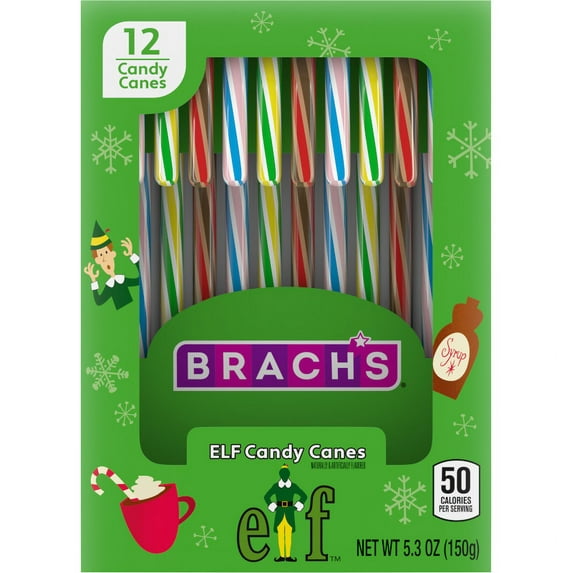 Brach's Elf-Inspired Candy Canes, Buddy the Elf Maple Syrup, Peppermint ...