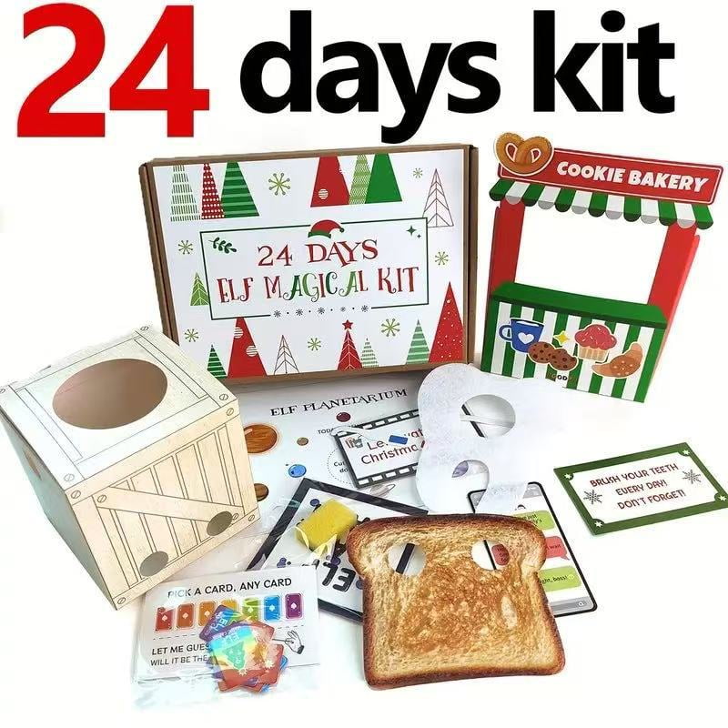 24 Days Elf Christmas Kit, Elf Props Christmas Advent Calendar ...