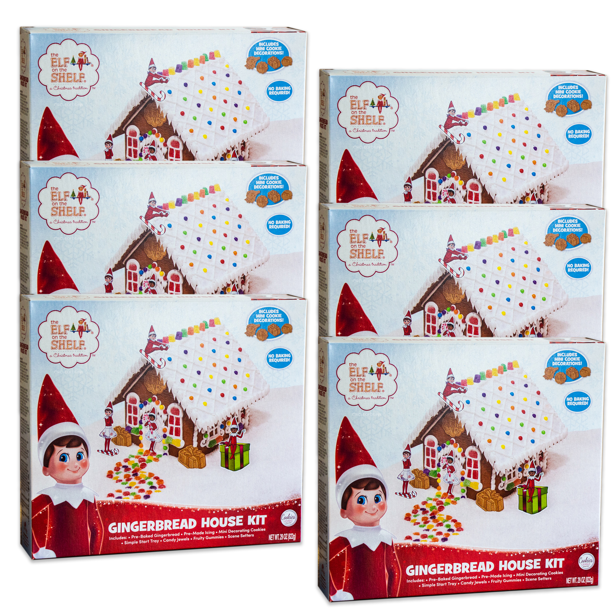 Elf Christmas Holiday Gingerbread House Kit - Everything Included ...