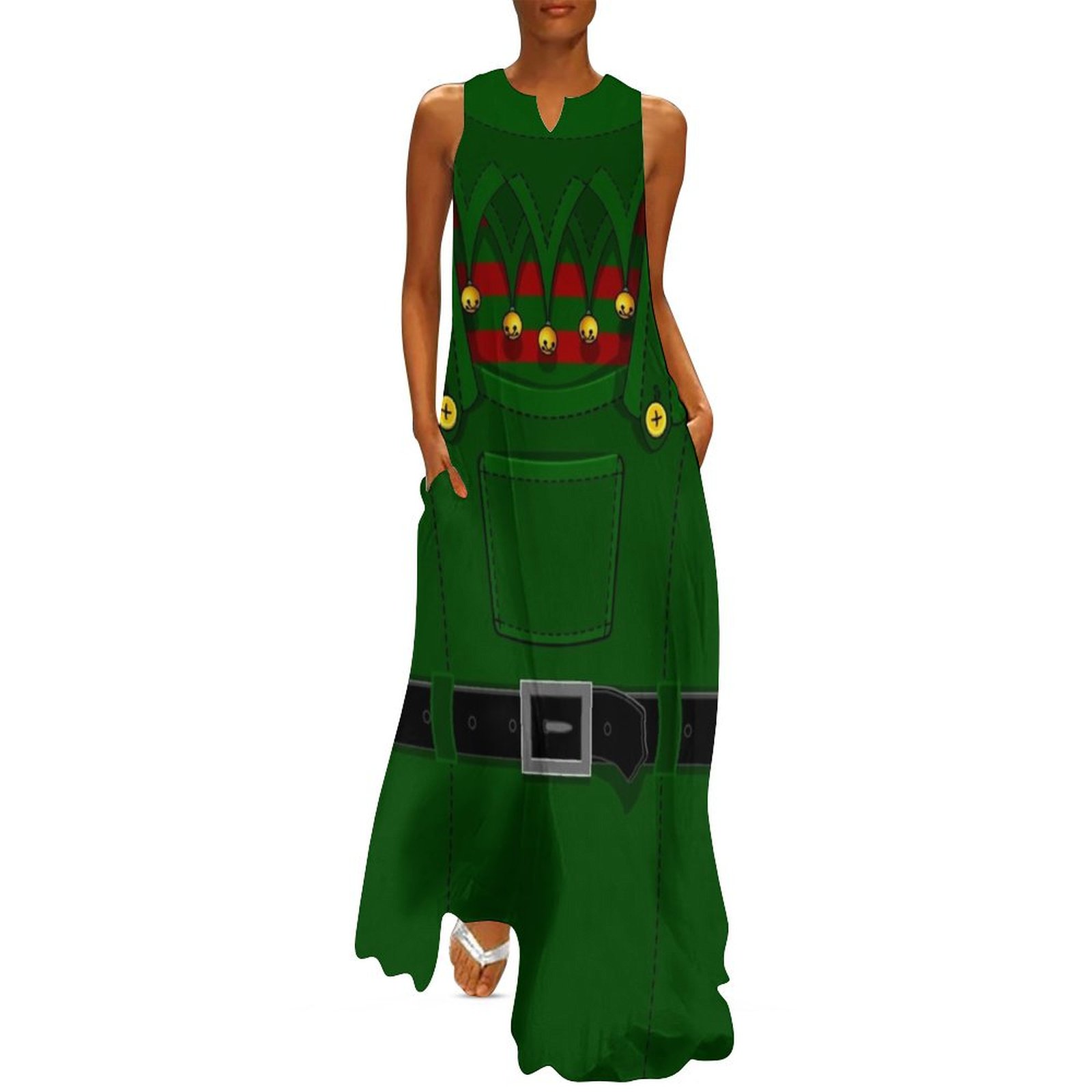 Elf Costume Long Dress womans clothing Dress women elegant chic wedding ...