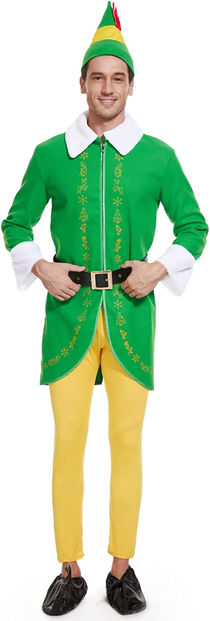 Elf Costume For Men Halloween Christmas Elf Costume Cosplay Full Set