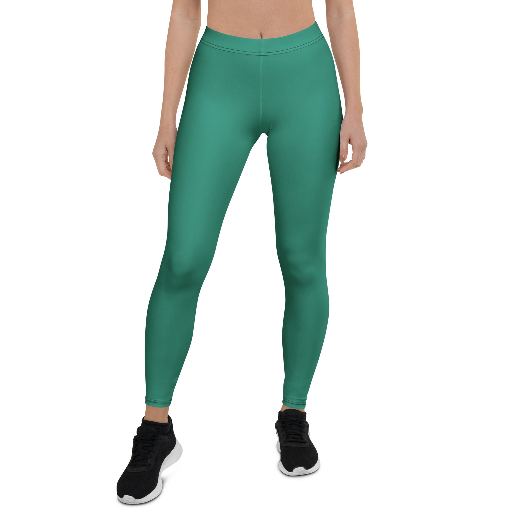Elf Green, Green Women Leggings, Ladies Green Leggings, Young Women ...