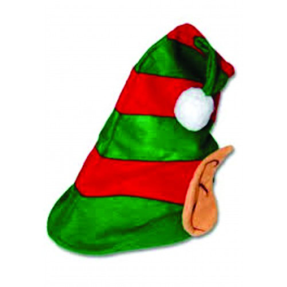 Elf Hat with Ears - Santa's Helper - Soft Felt - Unisex - Smaller Adult ...