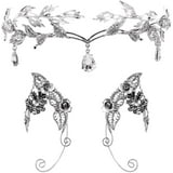 Elf Headpiece Elf Ears Elf Crown Tiara Fairy Headpieces Elf Head ...