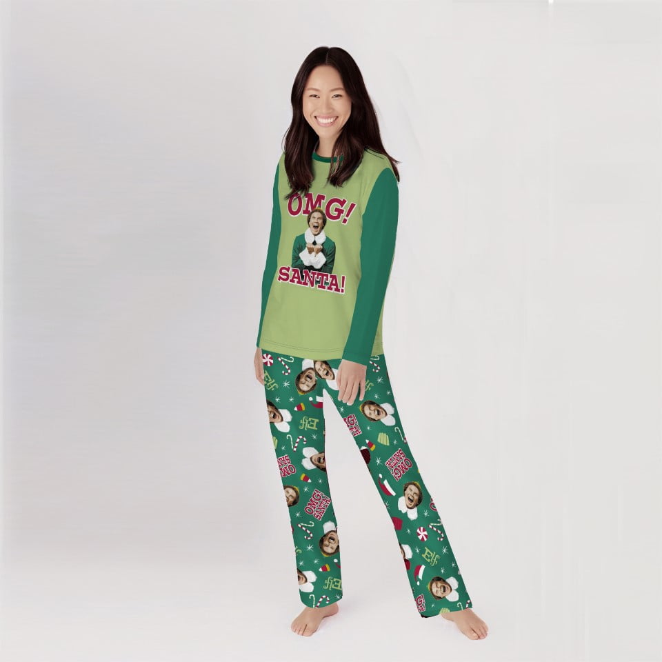 Elf Matching Family Christmas Pajamas – For Adult Men and Women and ...