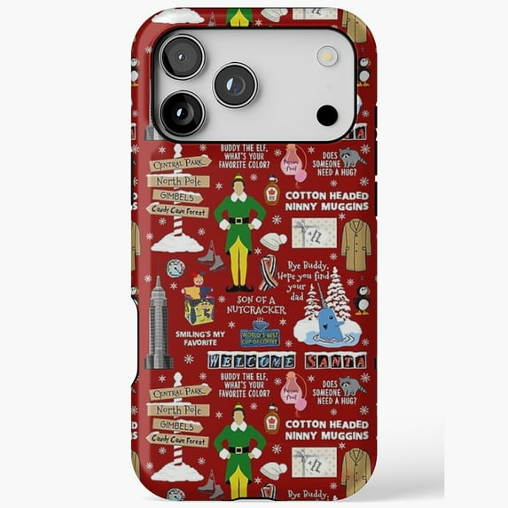 Elf Movie Collage Christmas Case for iPhone 11 12 13 14 15 16 17 Pro ...