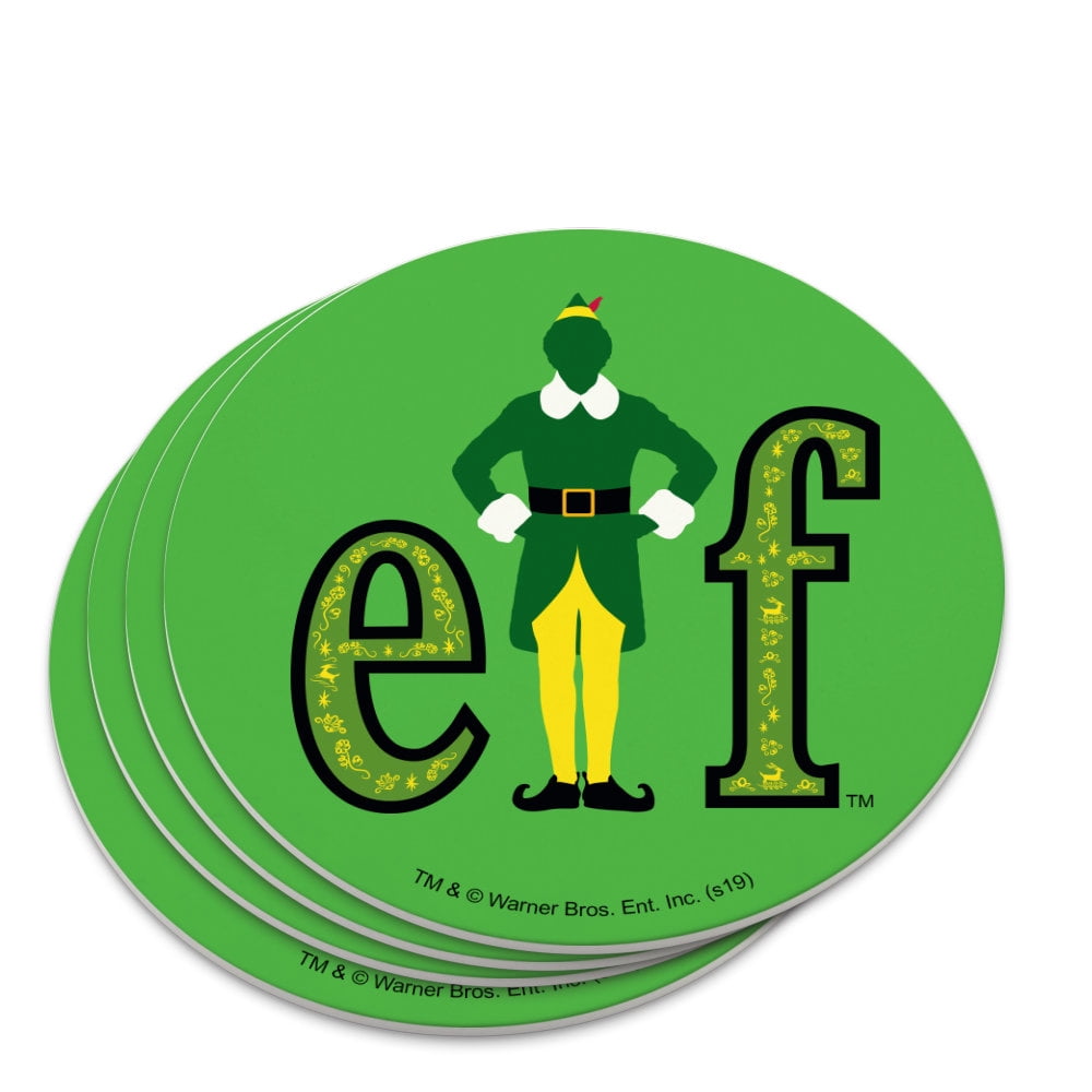 Elf Movie Logo Novelty Coaster Set - Walmart.com