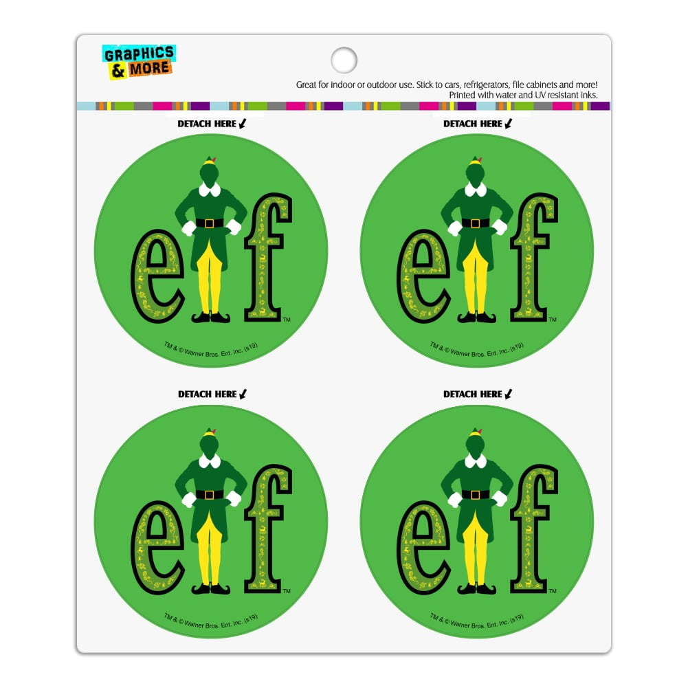 Elf Movie Logo Refrigerator Fridge Locker Vinyl Circle Magnet Set ...