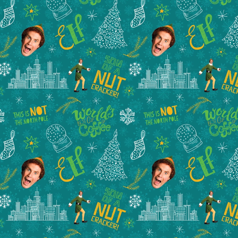 Elf Movie Pattern Premium Roll Gift Wrap Wrapping Paper - Walmart.com