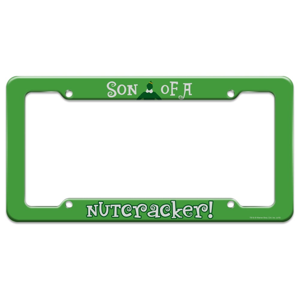 Elf Movie Son of a Nutcracker! License Plate Tag Frame - Walmart.com