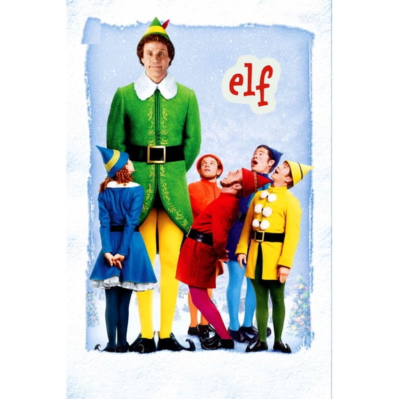 Elf Movie poster Metal Sign 8inx 12in Art Print on Metal 8x12 Multi ...