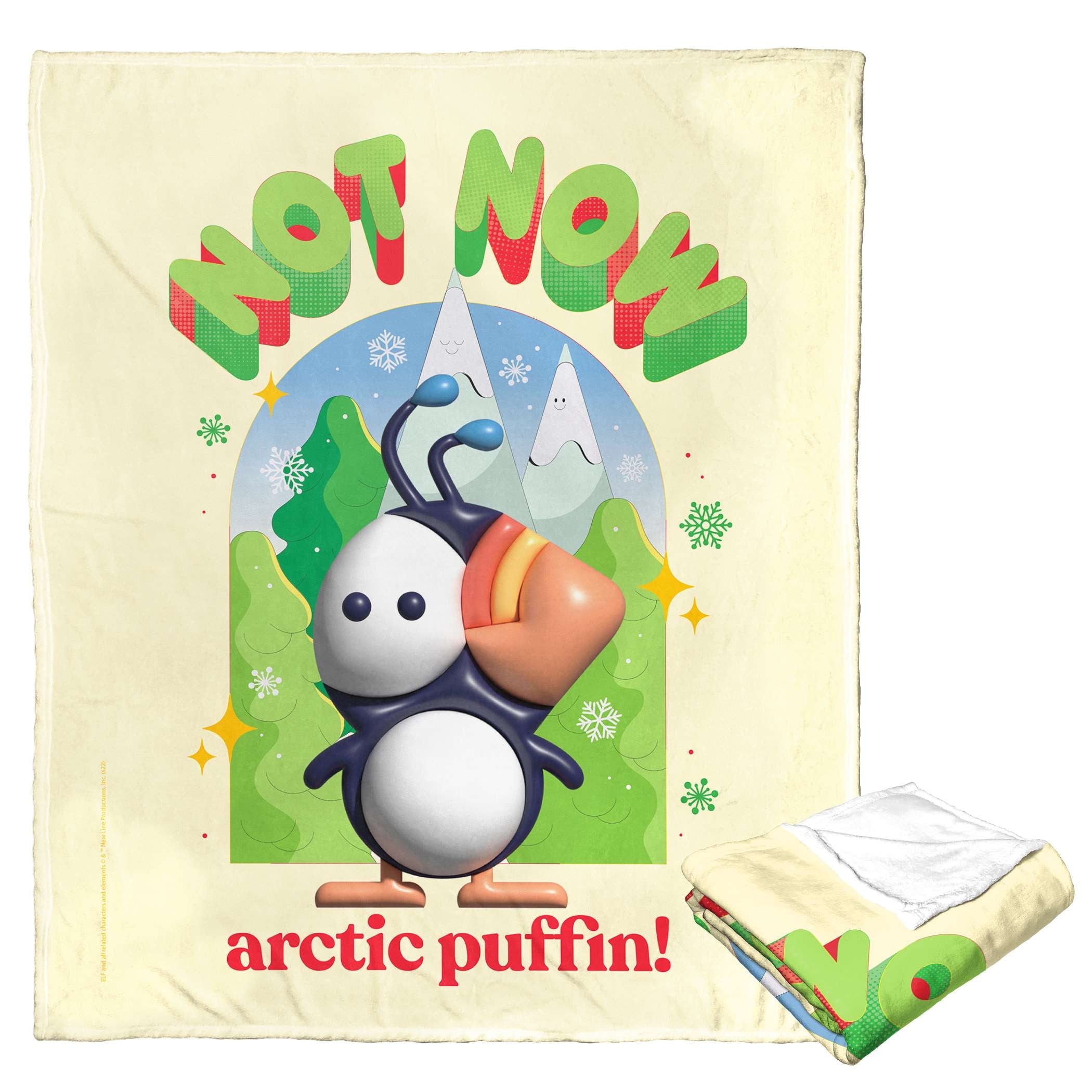 Elf Not Now Arctic Puffin Kids Silk Touch Throw Blanket - Walmart.com