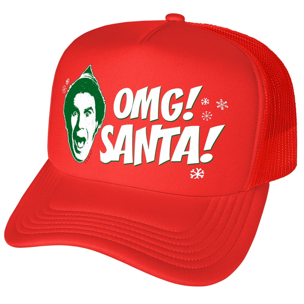 Elf Omg Santa Foam Snapback Trucker Hat - Unisex for Men and Women ...